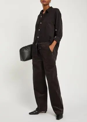 Citizens Of Humanity Aurora Straight-leg Corduroy Trousers - Black