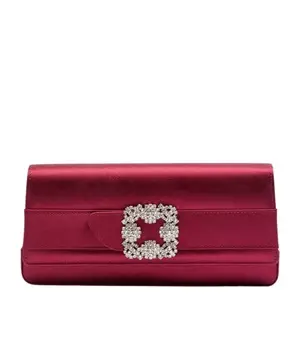 Manolo Blahnik Satin Clutch