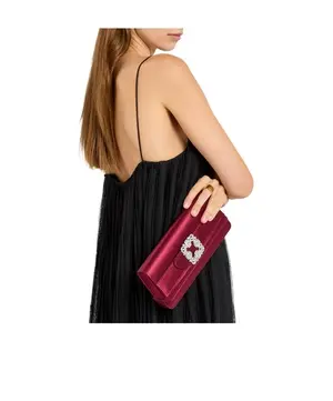 Manolo Blahnik Satin Clutch