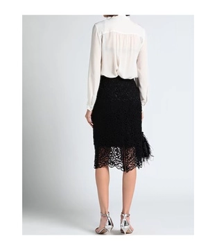 Burberry Lace Midi Skirt