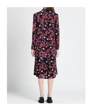 Isabel Marant Étoile Floral Print V-neck Long Sleeve Dress