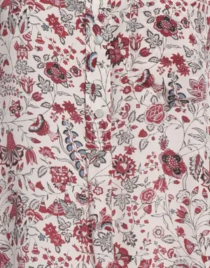 Isabel Marant Étoile Floral Print Stand Collar Shirt