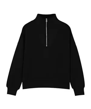 Varley Hawley Half-zip Stretch-jersey Sweatshirt - Black