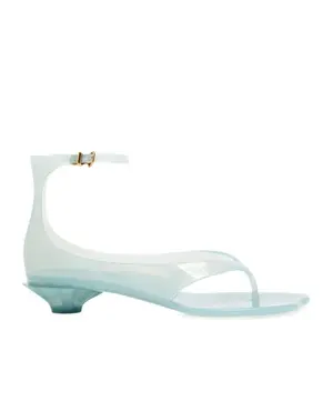 Chloé Jelly Thong Sandals With Sculpted Heel