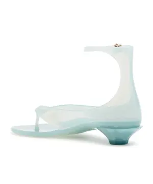 Chloé Jelly Thong Sandals With Sculpted Heel