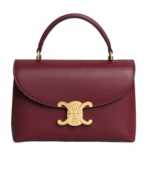 Celine Teen Nino Bag In Smooth Satinated Calfskin - Red