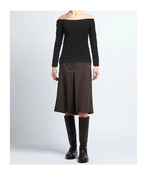 GANNI Off-the-shoulder Long Sleeve Top