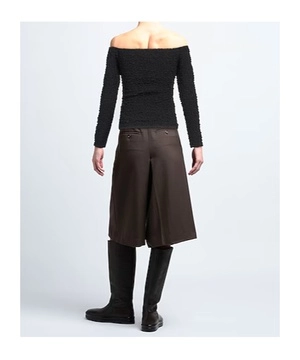 GANNI Off-the-shoulder Long Sleeve Top