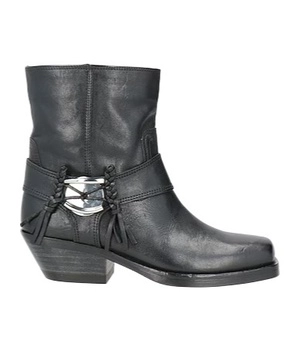 Isabel Marant Étoile Leather Cowboy Ankle Boots