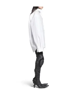 Balenciaga Large Fit Shirt With Kick Collar