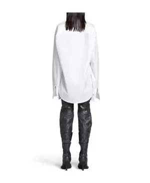 Balenciaga Large Fit Shirt With Kick Collar