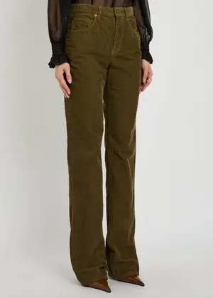 Saint Laurent Clyde Bootcut Corduroy Trousers