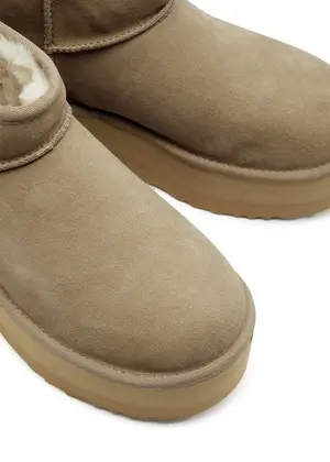 UGG Classic Ultra Mini Suede Flatform Boots