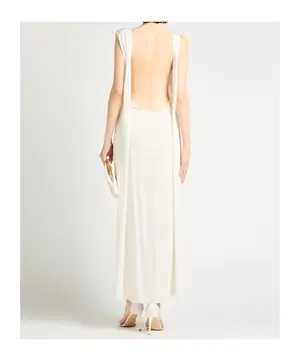 Jacquemus Long Sleeveless Backless Dress