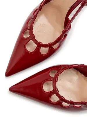 GIANVITO ROSSI Eloise 85 Cut-out Slingback Pumps
