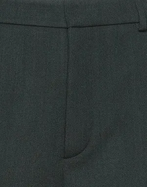 Saint Laurent Solid Color Wool Casual Pants
