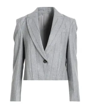 Brunello Cucinelli Single-breasted Striped Flannel Blazer