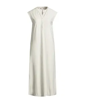 Max Mara Solid Color Stretch Dress - White