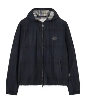 Burberry Check Cotton Newport Hooded Jacket