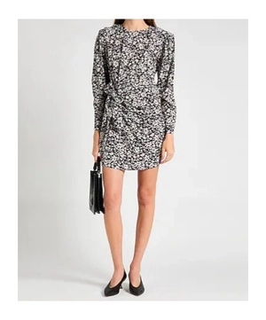 Isabel Marant Étoile Printed Crepe Draped Dress