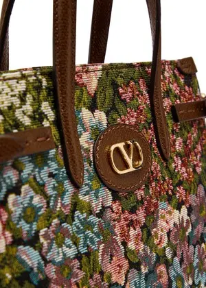 Valentino Garavani Antibes Small Floral-jacquard Tote Bag