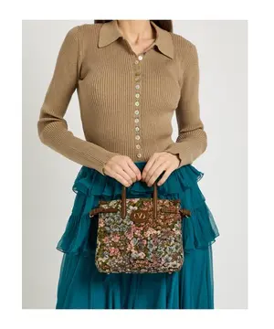Valentino Garavani Antibes Small Floral-jacquard Tote Bag