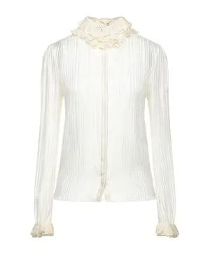 Saint Laurent Striped Jacquard Satin Shirt