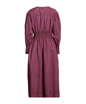 GANNI V-neck Flared Dress