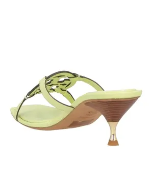 Tory Burch Snake Print Leather Sandals