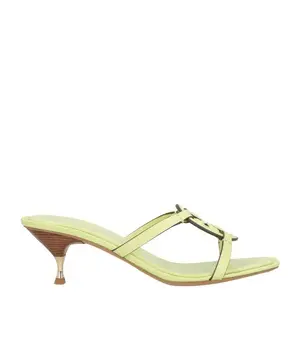 Tory Burch Snake Print Leather Sandals