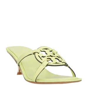 Tory Burch Snake Print Leather Sandals