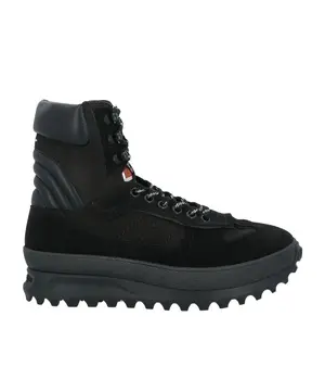 MAISON MARGIELA Leather & Technical Fabric Hiking Boots - Black
