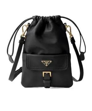 Prada Drawstring Shoulder Bag - Black