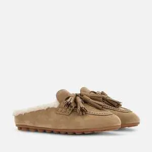 Hogan Slip-on Flat Shoes With Tassel Embellishment