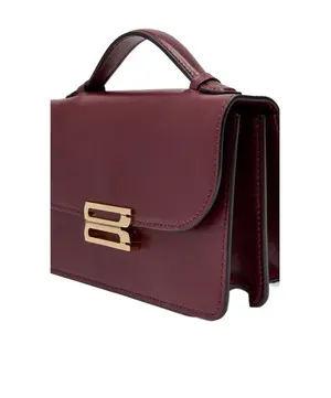 VICTORIA BECKHAM Dorian Mini Grained-leather Top Handle Bag