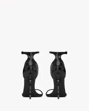 Saint Laurent Opyum 110mm Patent Leather Sandals