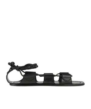 MAISON MARGIELA Minimalist Solid Color Sandals - Black