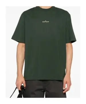 Stone Island Compass Printed Crewneck T-shirt