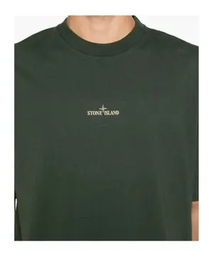 Stone Island Compass Printed Crewneck T-shirt