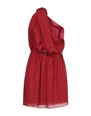 Saint Laurent One-shoulder Star Print Mini Dress