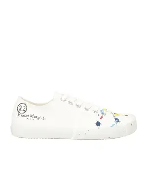 MAISON MARGIELA Multicolor Low-top Canvas Shoes - White