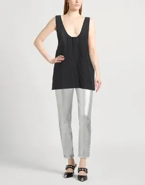 Saint Laurent Sleeveless Cady Top