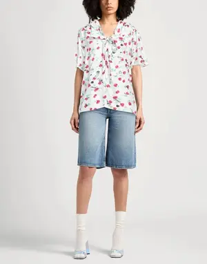Marni Floral Print Bow Blouse