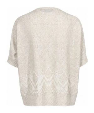 D.exterior Crew-neck Short-sleeve Knit Sweater