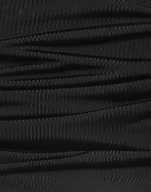 Saint Laurent Solid Color Long Sleeve Cropped Top