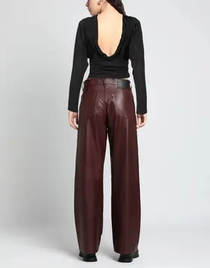 Saint Laurent Solid Color Long Sleeve Cropped Top