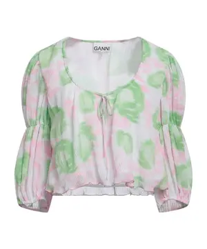 GANNI Bow Blouse