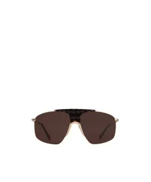 Alaïa Aviator Sunglasses - Gold/brown
