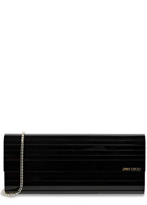 JIMMY CHOO Sweetie Acrylic Clutch With Chain Strap