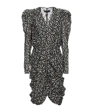 Isabel Marant Étoile Two-tone V-neck Midi Dress